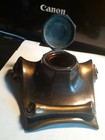 VINTAGE STYLE SCROLLED METAL INK WELL | eBay