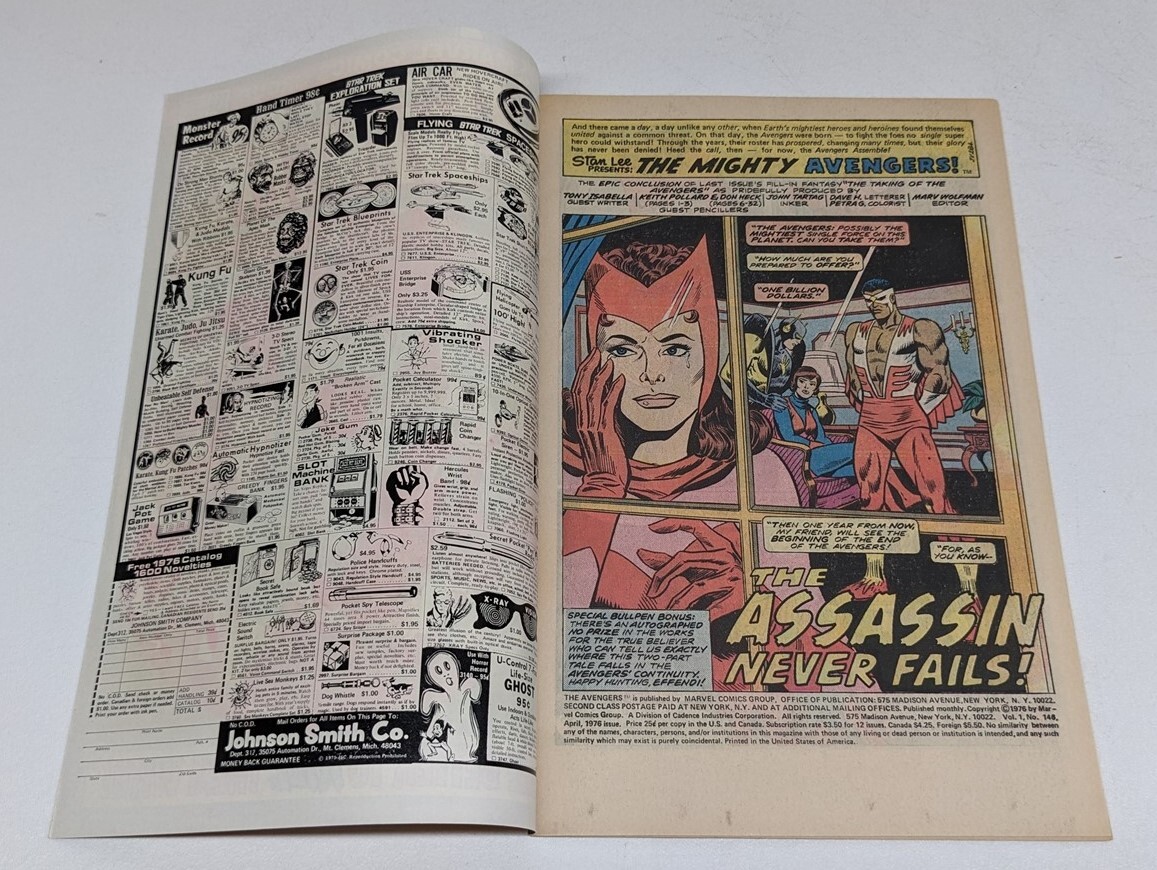 The AVENGERS #146 (1976 Marvel Comics) 6.5 FN+ | eBay