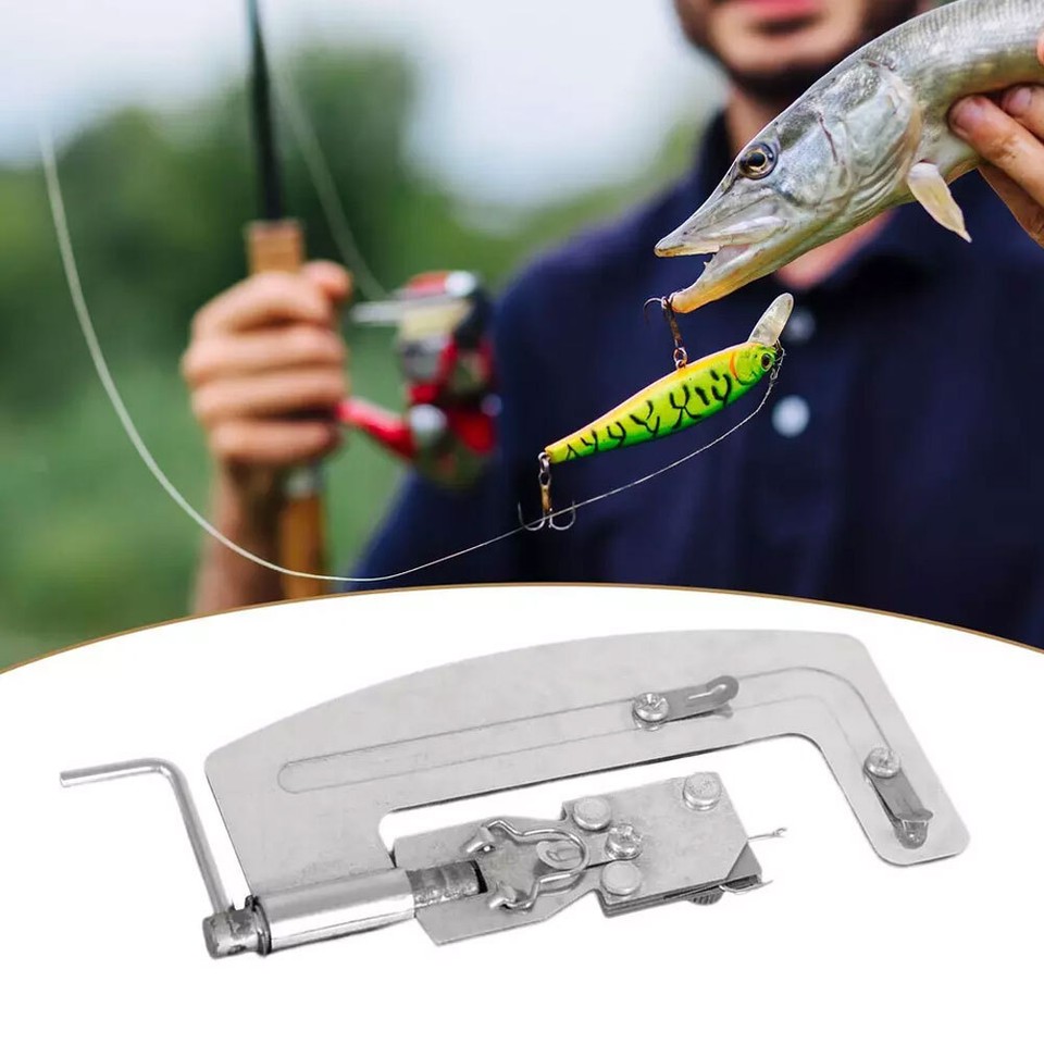 Stainless Steel Fishing Hook Tier Knots Tie Loop Tying Tool Fishing ...