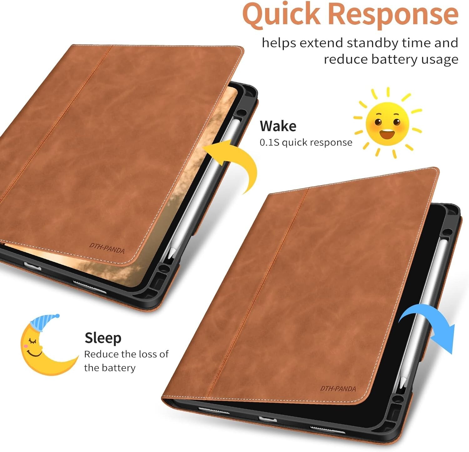 DTH-PANDA iPad Pro 12.9 Case for 6th/5th/4th/3rd Generation Case 2022 ...