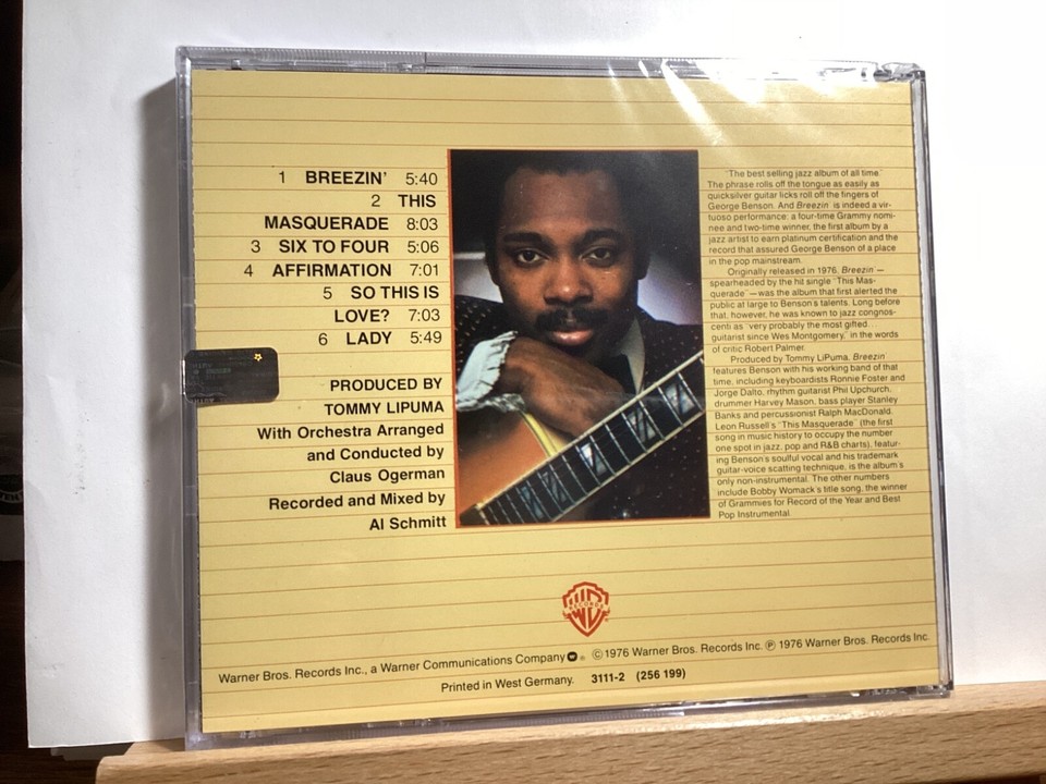 Breezin by Benson, George (JAZZ CD, 1976 - Warner Bros.) 75992733427| eBay