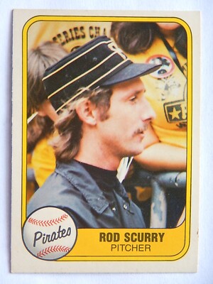 Rod Scurry #380 Fleer 1981 Baseball Card (Pittsburgh Pirates) VG | eBay