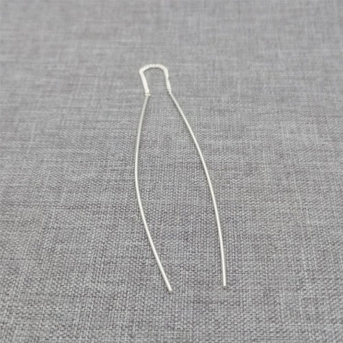 2prs of 925 Sterling Silver U Earring Threaders Curb Chain Ear Threads ...