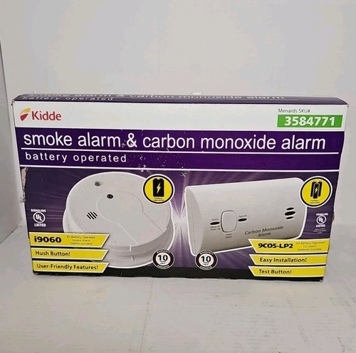 KIDDE DUAL Carbon Monoxide & Smoke Alarm Detector Value Pack i9060 KN ...