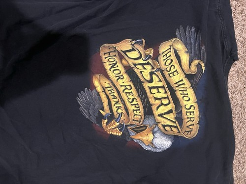 Those Who Serve Deserve Honor Respect Thanks 2xl Veterans USA Shirt | eBay