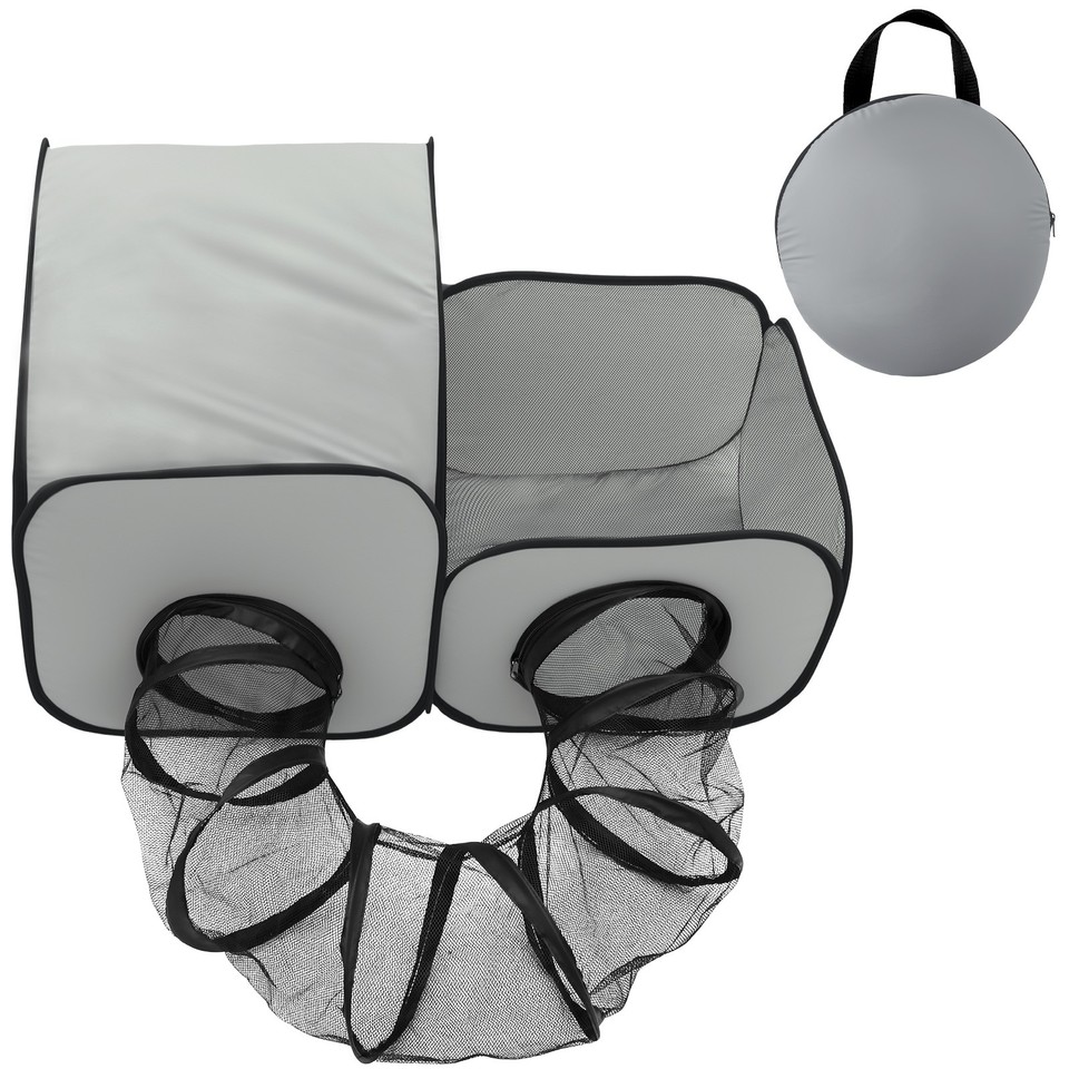 Outdoor Cat Enclosure Portable Small Animal Playpen Tunnel Foldable Cat ...