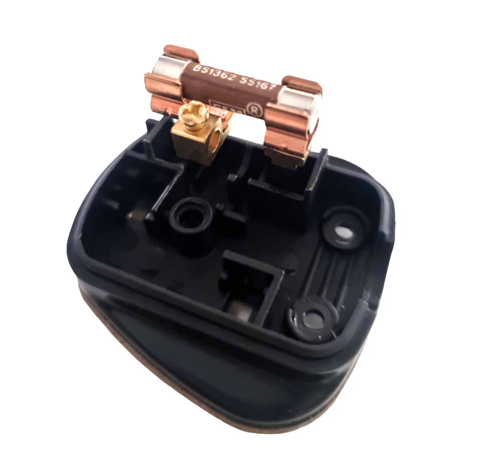 Black Mains Plug 13A UK 3 PIN 240V 13AMP Electric Power Socket Adaptor ...