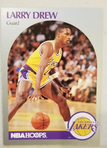 1990-91 NBA Hoops Larry Drew . Los Angeles Lakers #155 Free Shipping | eBay
