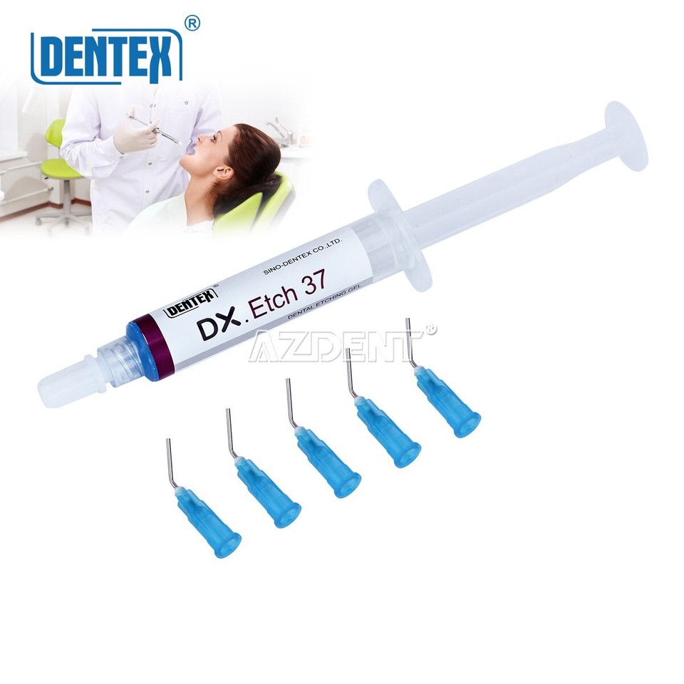 5 Kits Dentex Dental Acid Etch Etching Gel 37% 5 ml/syringe | eBay