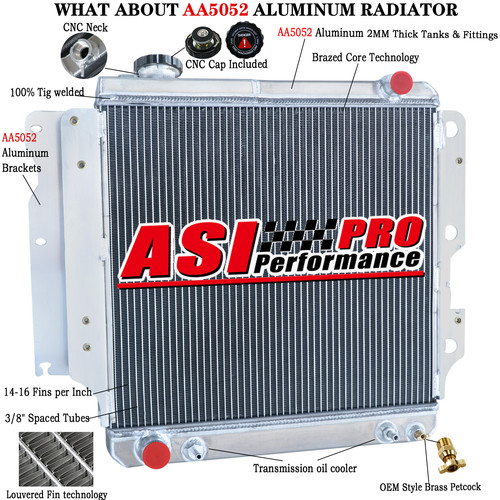 3 Row Aluminum Radiator For 1987~2006,2004 Jeep Wrangler TJ,YJ 2.4,2.5 ...