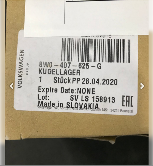 Genuine Audi A4 B9 Q7 Front Wheel Bearing 8W0407625G for sale online | eBay