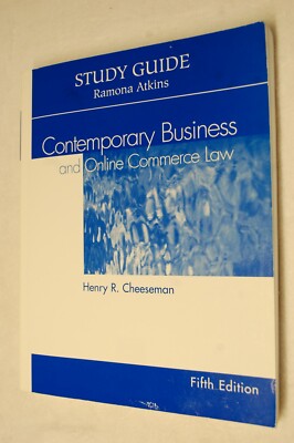 Contemporary Business and Online Commerce Law by Henry R. Cheeseman ...