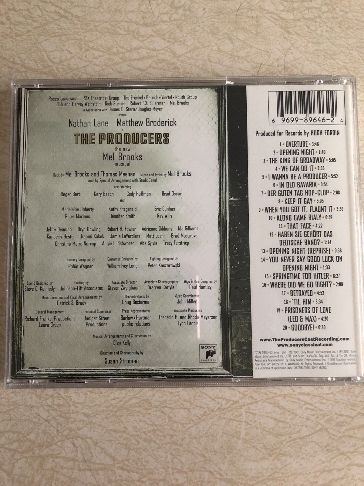 The Producers [Original Broadway Cast Recording] by Matthew Broderick/Nathan... 696998964624| eBay