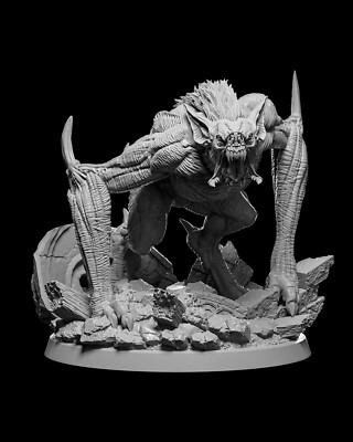 DnD Large Direbat Vampire Bat Monster Strahd Mini 50mm Base 32mm Scale ...