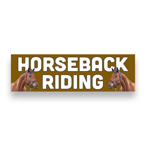 HORSEBACK RIDING Vinyl Banner with Optional Sizes (Made in the USA) | eBay