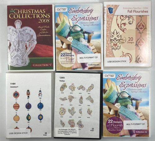 OESD USB Stick & CD Design Lot 6 Quilting Clutch Autumn Women Spirit ...