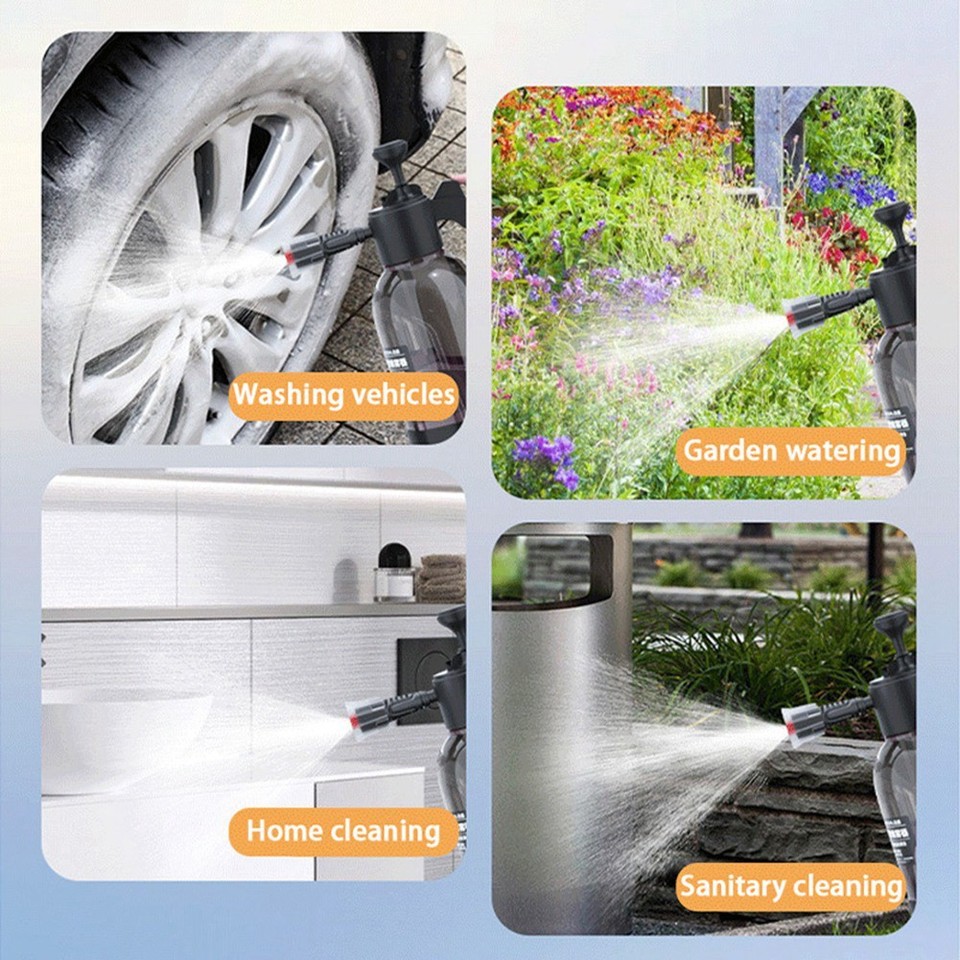 2-Liter-Handpumpen-Schaumsprüher, Pneumatischer Waschschaum ...