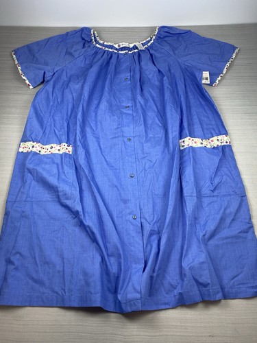 Morning Glory Jasmine Rose Robe Womens 2X Housecoat Snap Up Floral ...