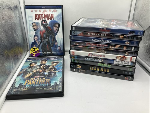 Marvel DVD Lot of 12: Ant-Man, Avengers, Black Panther, Hulk, Iron Man ...