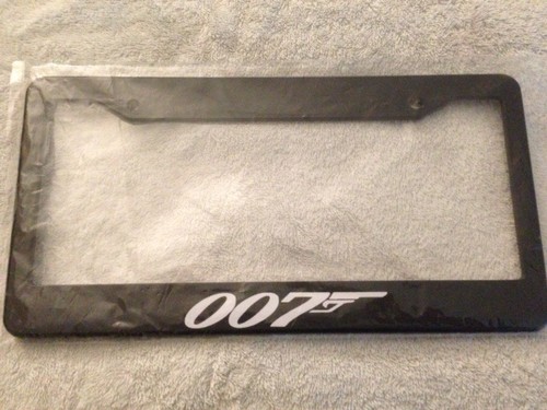 007 James Bond - BLACK License plate frame aston martin spy double ...
