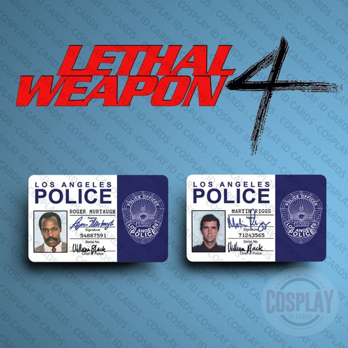 Lethal Weapon 4 Screen Accurate Police ID Badge, Martin Riggs, Roger ...