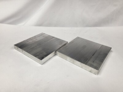 6061 Aluminum Flat Bar, 1/2" x 4" x 4" long, Solid Stock, Plate ...