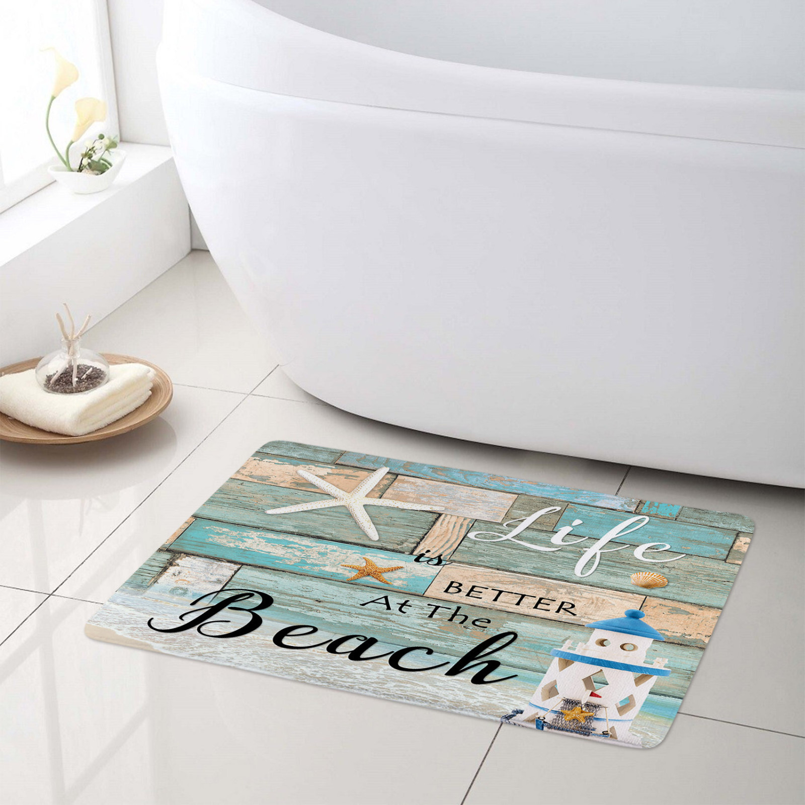 Ocean Themed Bathroom Rugs | Bryont Blog