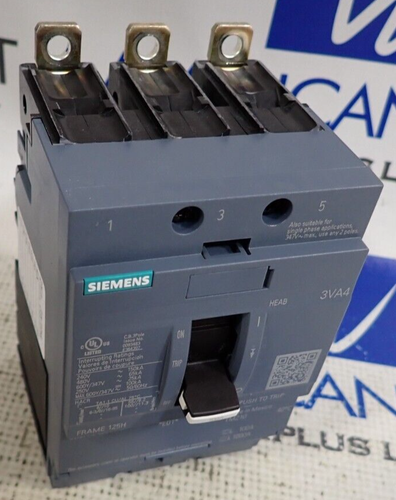 New - Siemens 3VA4110-6ED34-0AA0 100 Amp 600Y/347 VAC 3 Pole Type 3VA4 ...