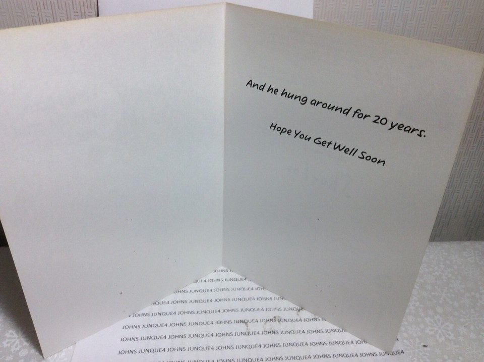 SHOEBOX MAXINE GET WELL GREETING CARD HALLMARK New w/Envelope “I drug ...