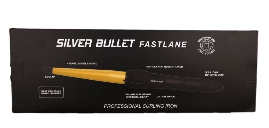 Silver Bullet Silver Bullet Conical Regular Ceramic Curling Tong | eBay ...