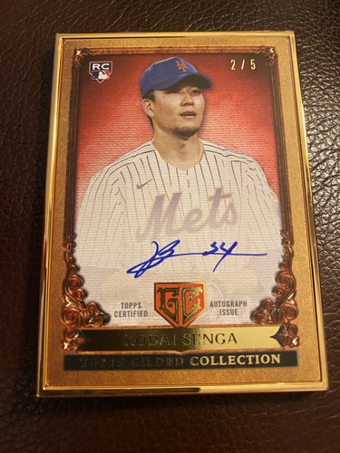 2023 Topps Gilded Kodei Senga Gallery of Gold Autograph Ruby /5 Rookie ...