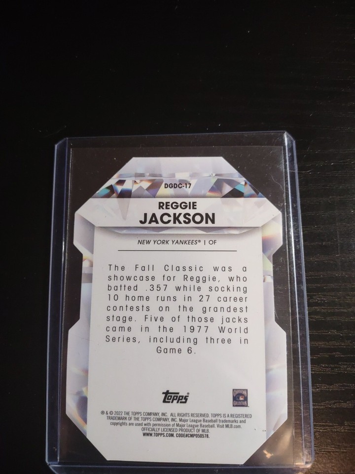 Reggie Jackson 2022 Topps Diamond Greats Die Cuts Baseball Card #DGDC17 ...
