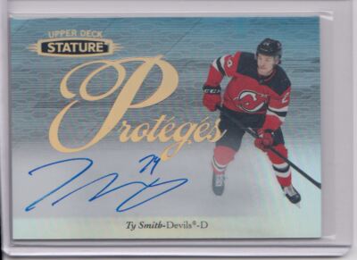 2021-22 Upper Deck Stature Proteges Autograph Ty Smith RC Auto Carolina ...