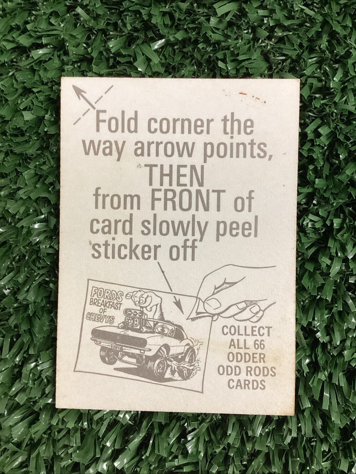 1969 Donruss Odd Rods #31 Speed-Sicle! Sticker Card Free Shipping! (2 ...
