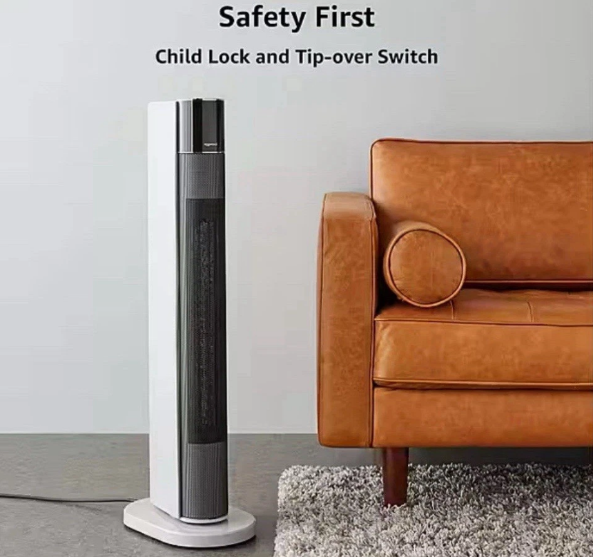 Amazon Basics | Tower Heater & Fan - 2200W Eco, Oscillating, 2 Fan ...