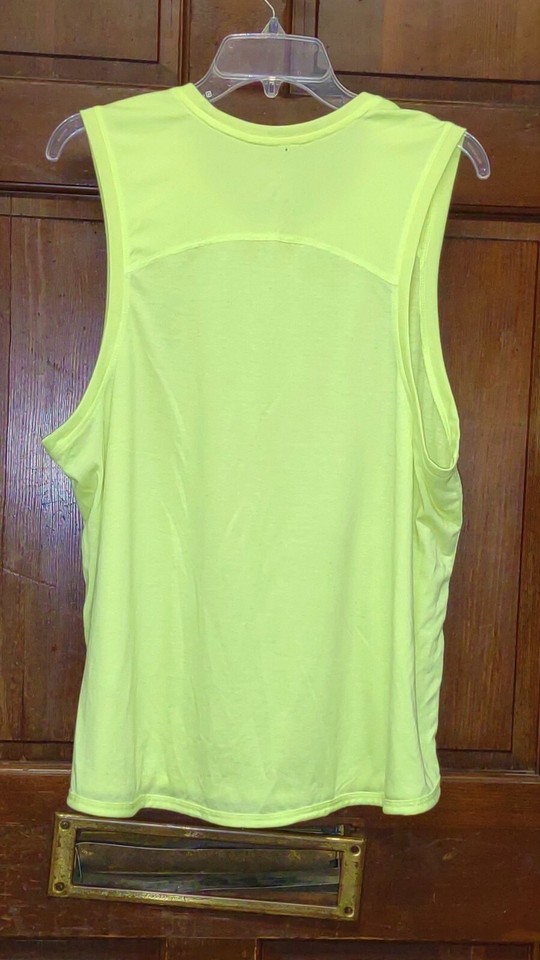 Athletic Works Neon Yellow Activewear Sleeveless Shirt Men's Size XXL ...