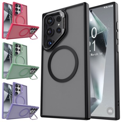For Samsung Galaxy S24 FE S24+ S24 Ultra Kickstand Ring Lens Case ...
