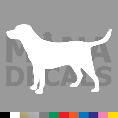 Labrador Retriever Vinyl Die Cut Decal Sticker - Dog Lab Pet Animal ...