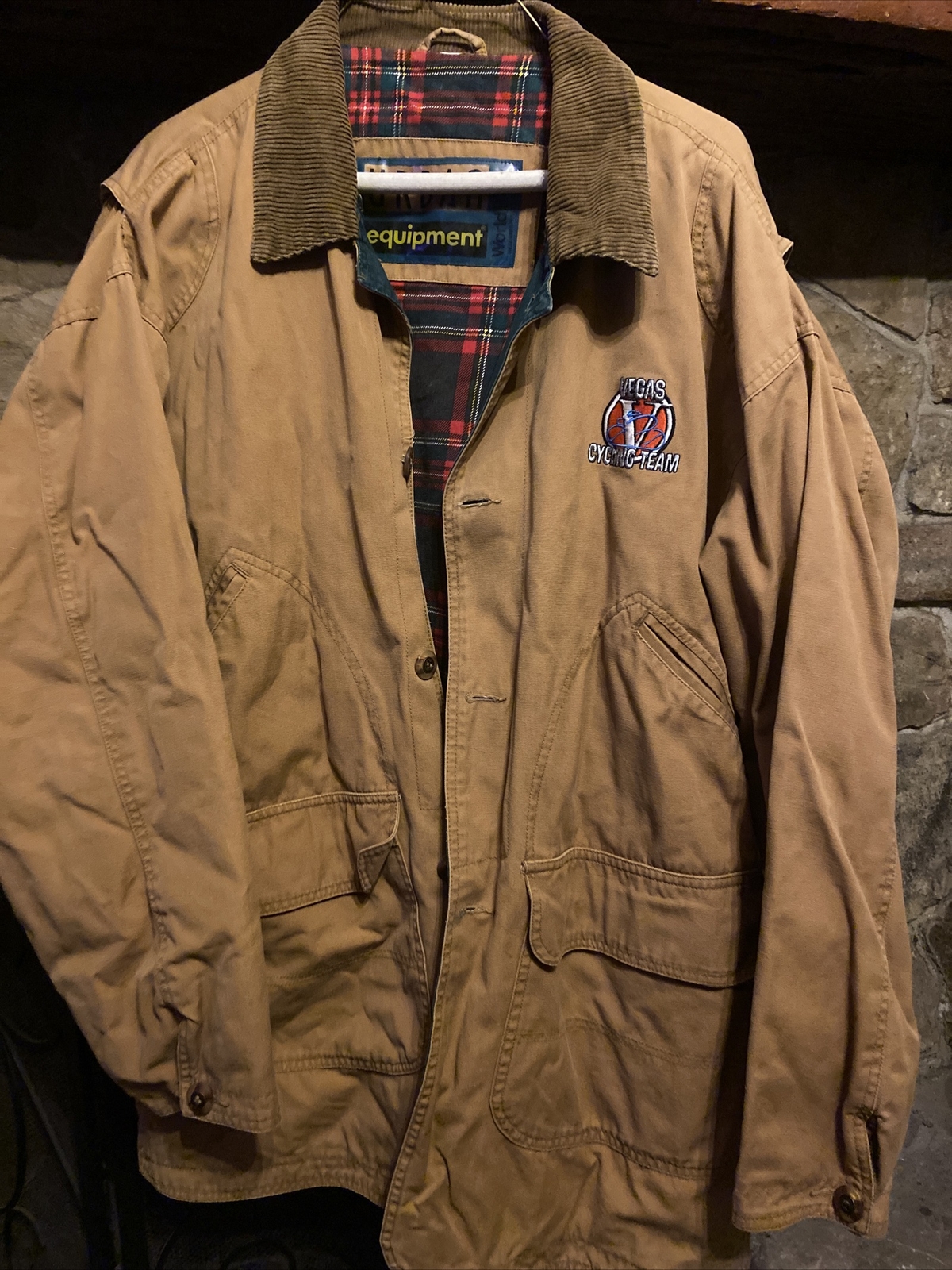 Urban Equipment Mens Tan, Brown Corduroy Collar Barn Jacket Size XL ...