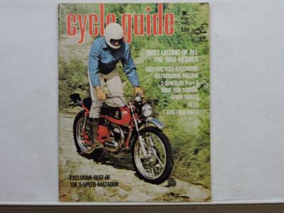Cycle Guide Magazine May 1968 Triumph Bultaco Matador Hodaka Suzuki T ...
