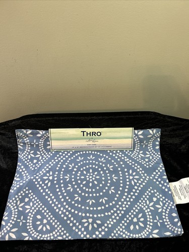 Thro by MARLO LORENZ Set of 4 Brand New 13" x 18" Captain's Blue ...
