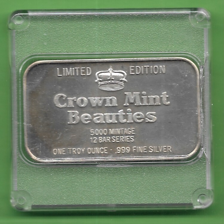 CROWN MINT MAY CALENDAR BEAUTY .999 SILVER ART BAR | eBay