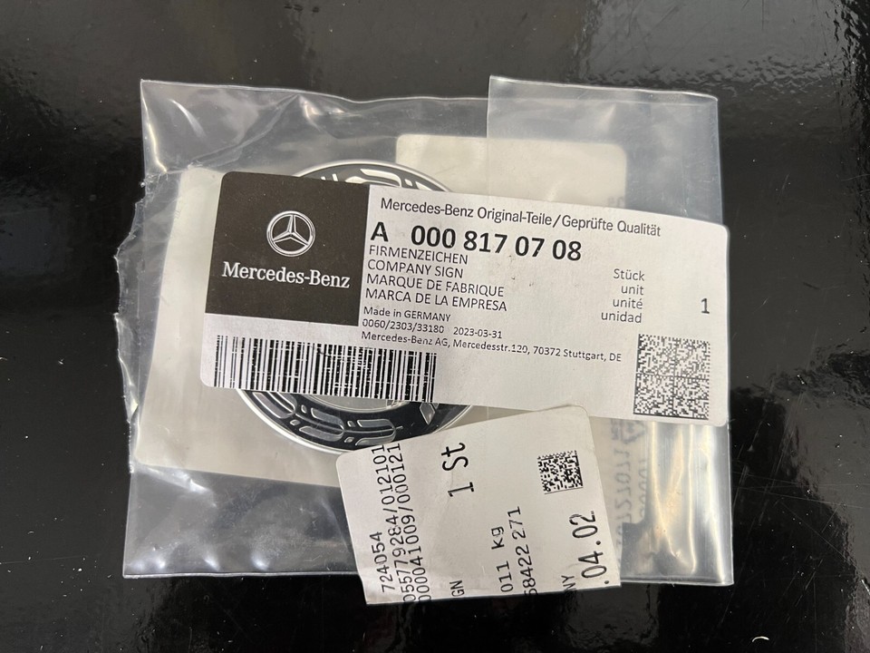 Mercedes-Benz Genuine Flat Bonnet Badge Emblem Affalterbach AMG ...