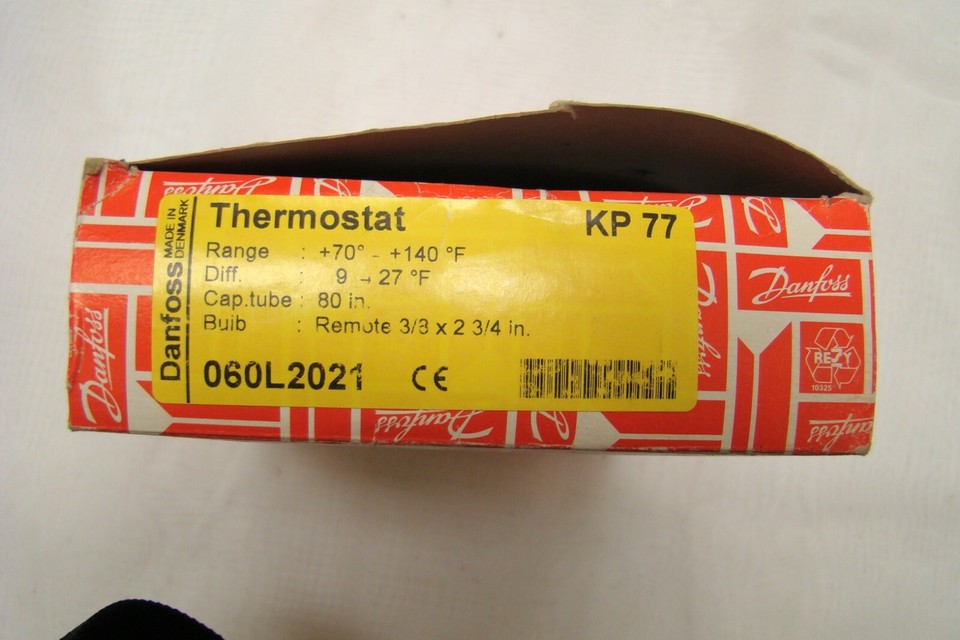060L2021 - Danfoss Remote Reading Thermostat, Range: 70-140F, Diff: 9 ...