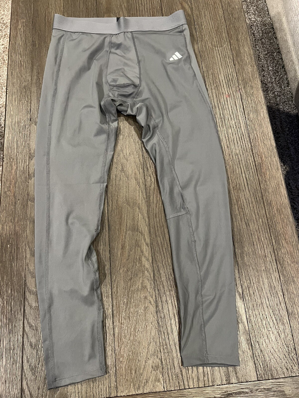 Mens Adidas Spandex Tights Wrestling Compression Pants Gray Large | eBay