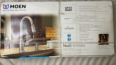 MOEN NOELL 87791SRS SPOT RESIST STAINLESS Pulldown Kitchen Faucet NEW ...