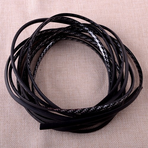 16Ft Carbon Fiber Look Car Door Rubber Scratch Protector Strip Edge ...
