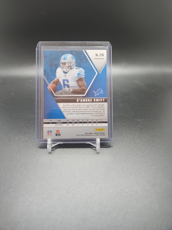 Deandre Swift 2020 Panini Mosaic NFL Debut Silver Mosaic #274 RC ...