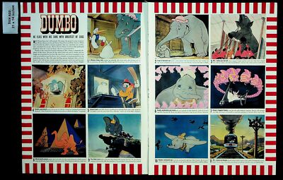 1941 Dumbo Walt Disney Elephant Big Ears Movie Film Vintage Print 39796 ...