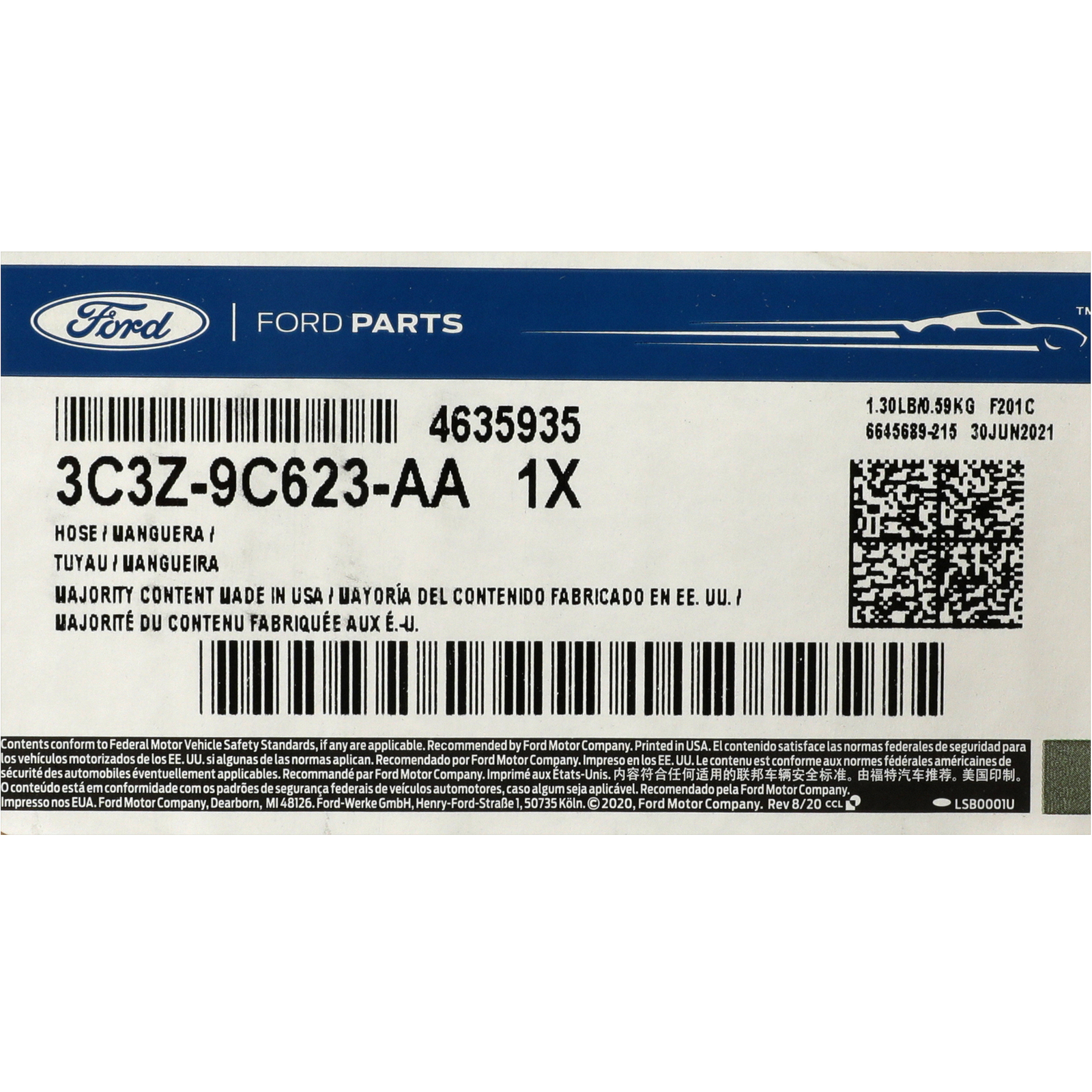 OEM NEW Engine Air Cleaner Inlet Duct Hose 6.0L Diesel Powerstroke 3C3Z ...